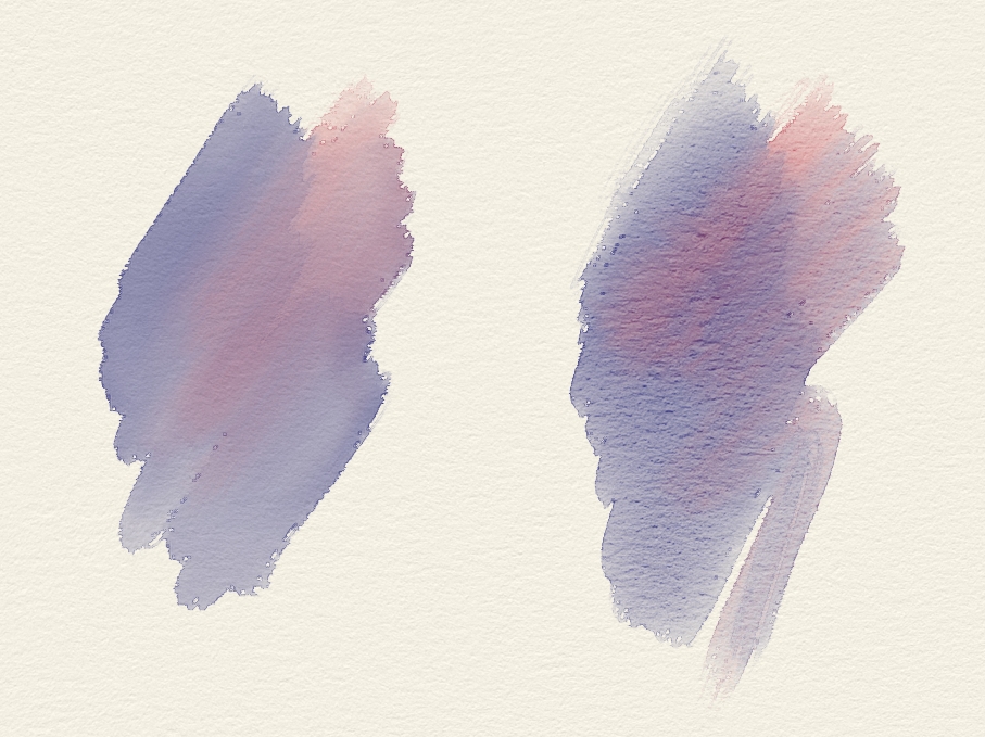 Watercolor pigment granulation effect | Rebelle Ideas & F