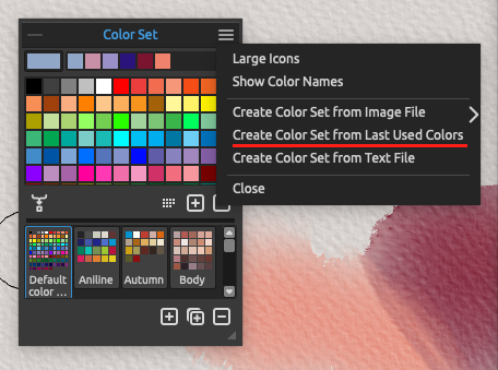 Custom color set from reference picture | Rebelle Support