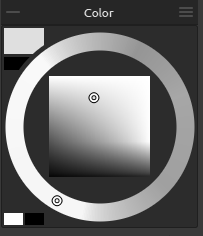 a grayscale option for the color wheel/slider | Rebelle I