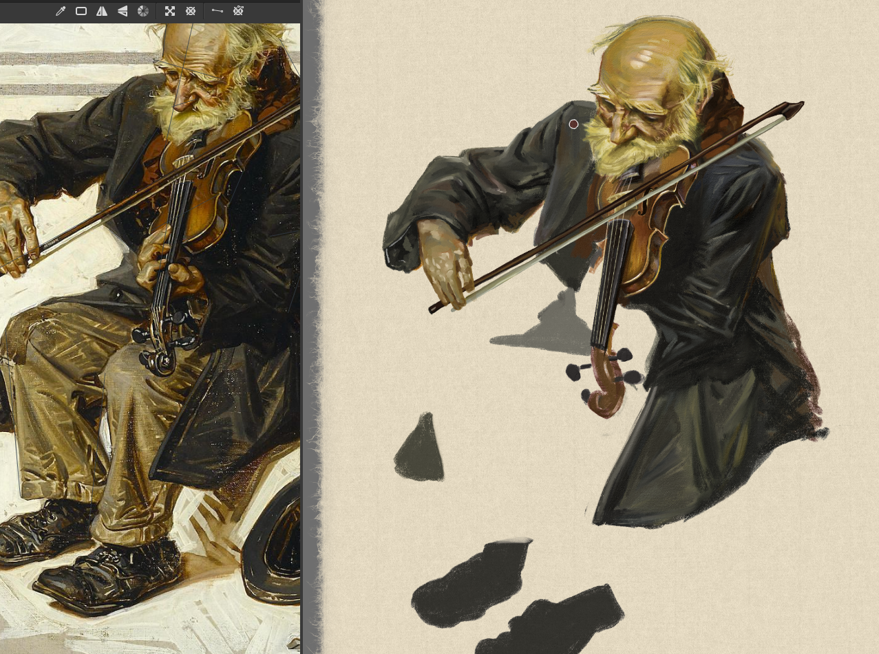 A Leyendecker study | Rebelle Showcase & Work in Progress