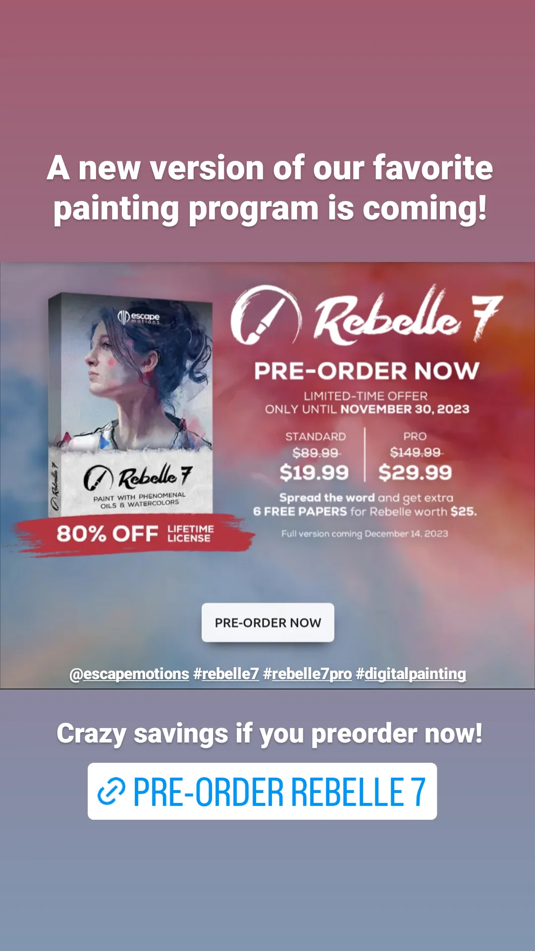 [OFFER ENDED JANUARY 25th, 2024]: Rebelle 7: Spread the w