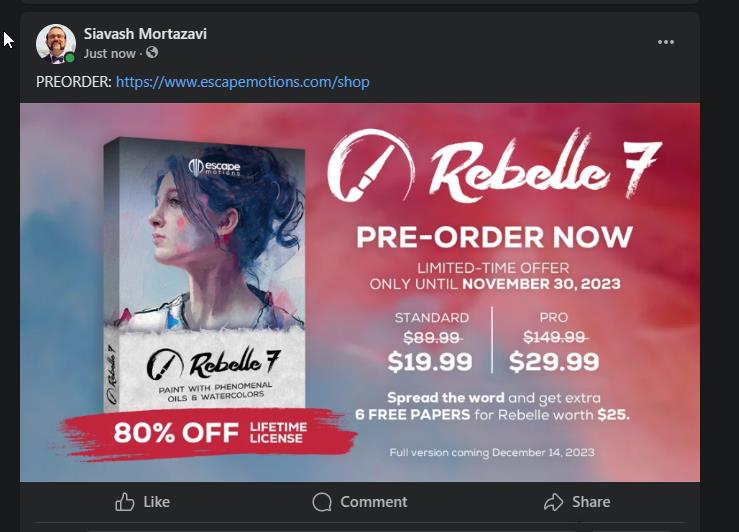 [OFFER ENDED JANUARY 25th, 2024]: Rebelle 7: Spread the w