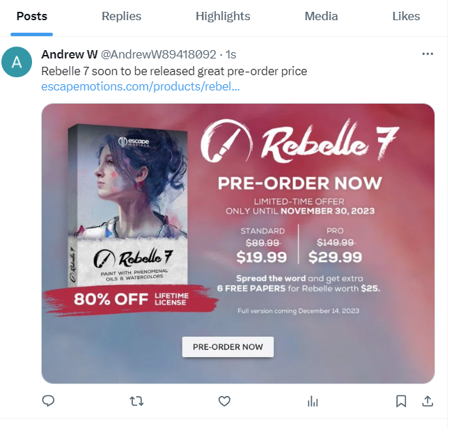 [OFFER ENDED JANUARY 25th, 2024]: Rebelle 7: Spread the w