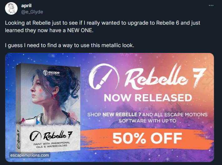 [OFFER ENDED JANUARY 25th, 2024]: Rebelle 7: Spread the w