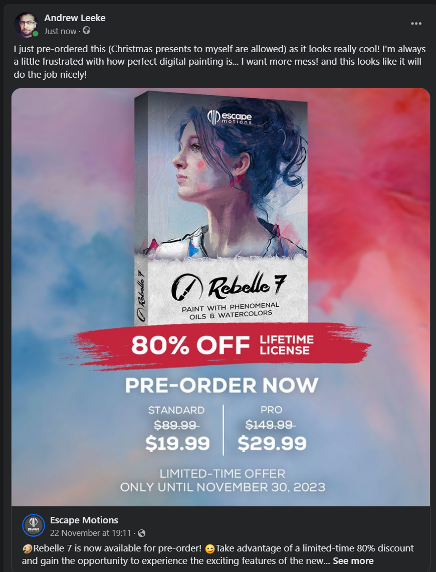 [OFFER ENDED JANUARY 25th, 2024]: Rebelle 7: Spread the w