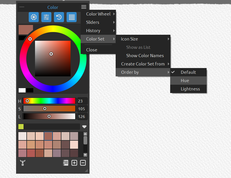 Rearrange Colors in Sets? | Support Topics: Rebelle 7 Oth