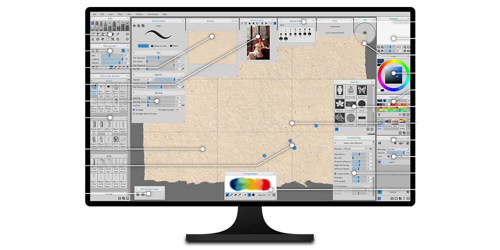 Rebelle | real media paint software