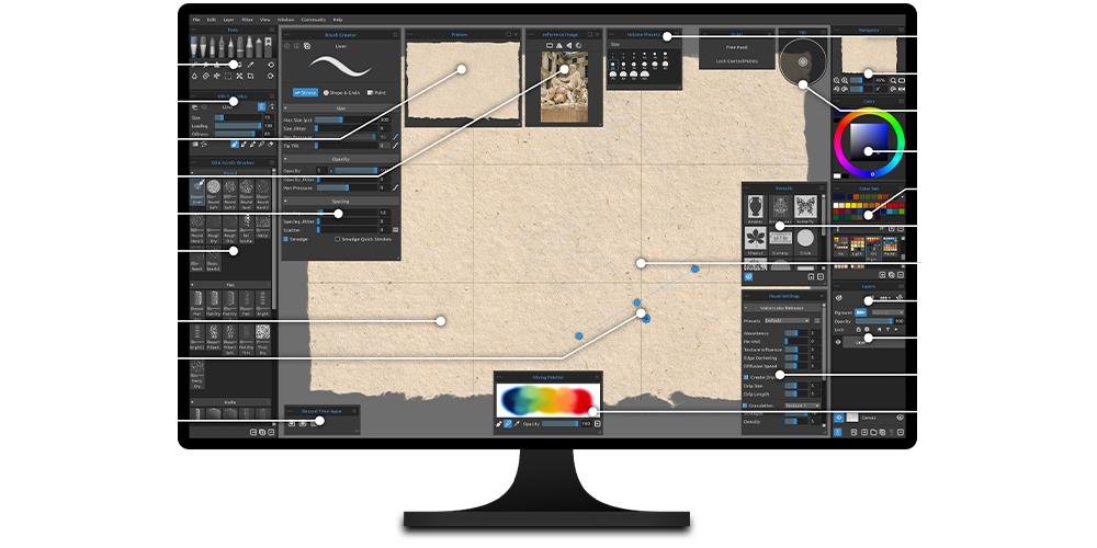 Rebelle | real media paint software