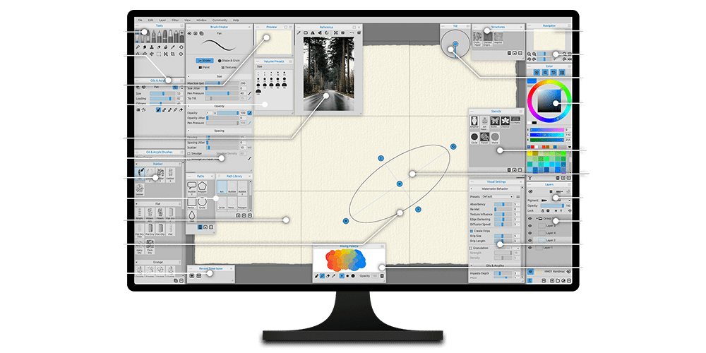 Rebelle | real media paint software